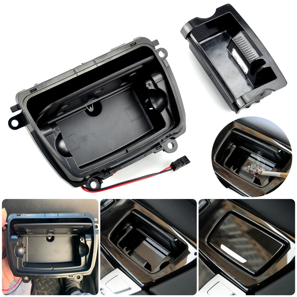 Auto-Car-Black-Plastic-Center-Console-Ashtray-Assembly-Box-Fits-For-Bmw ...