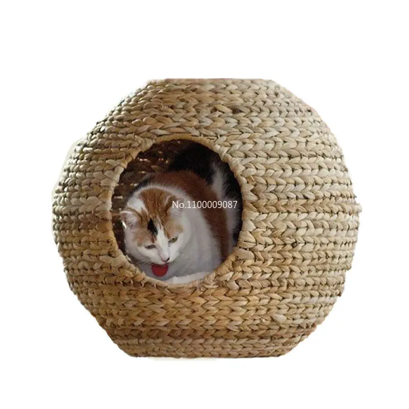 Summer closed ball rattan cat house all seasons universal cat villa ...