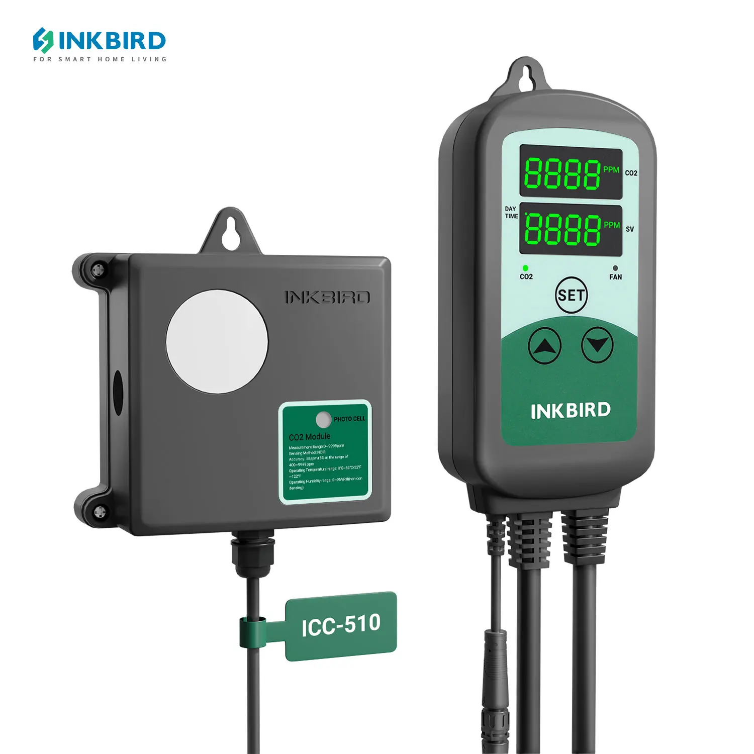 INKBIRD-ICC-510-Carbon-Dioxide-Controller-2-Outlets-for-CO2-Generator ...