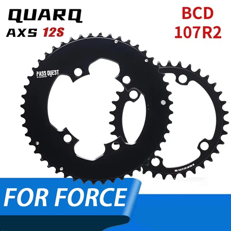PASS-QUEST-107-bcd-chainring-2X-Double-Chain-ring-with-4-bolts-For-SRAM ...