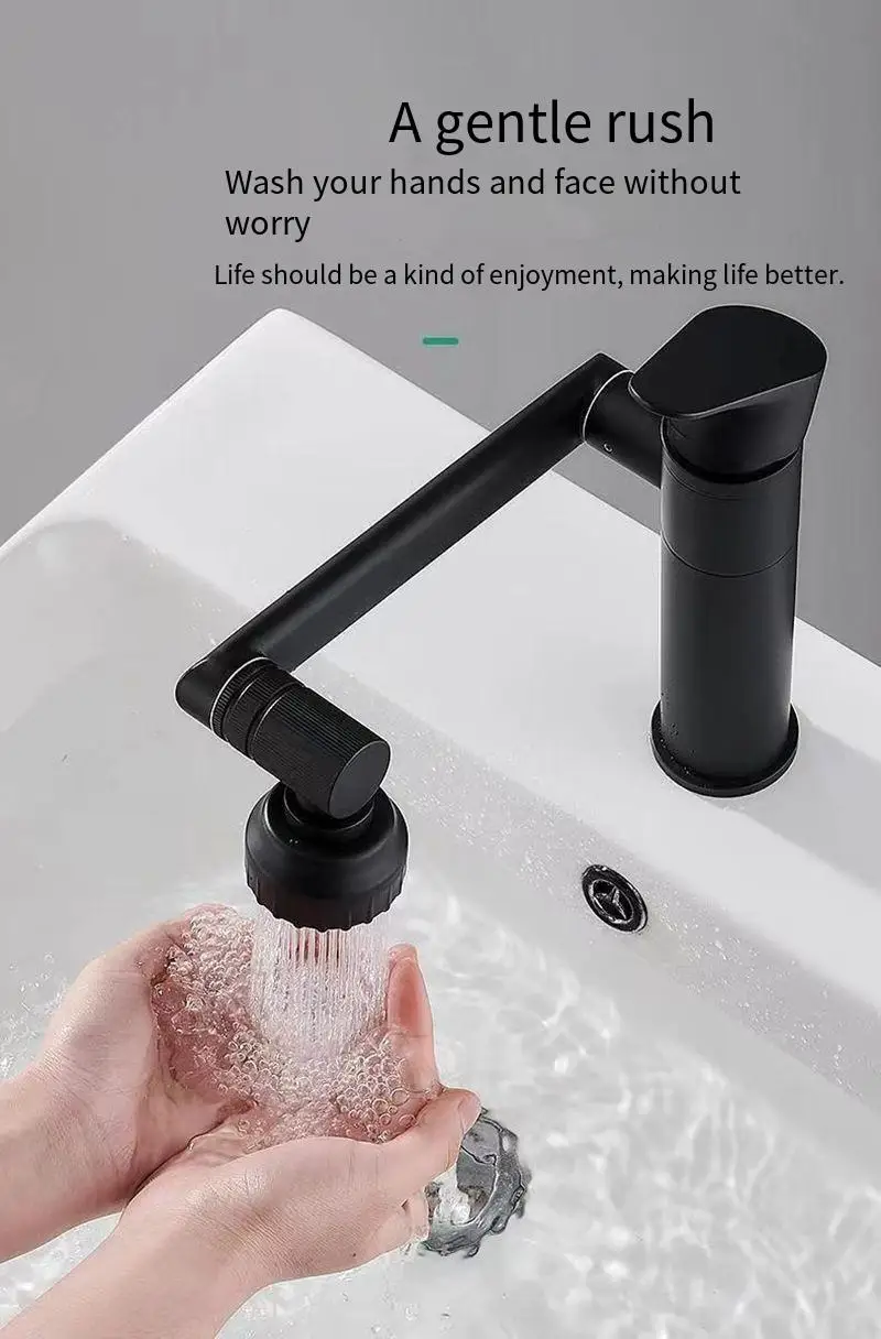 Universal Single-Hole Rotatable Multi-Directional Faucet - FaucetBazaar 1