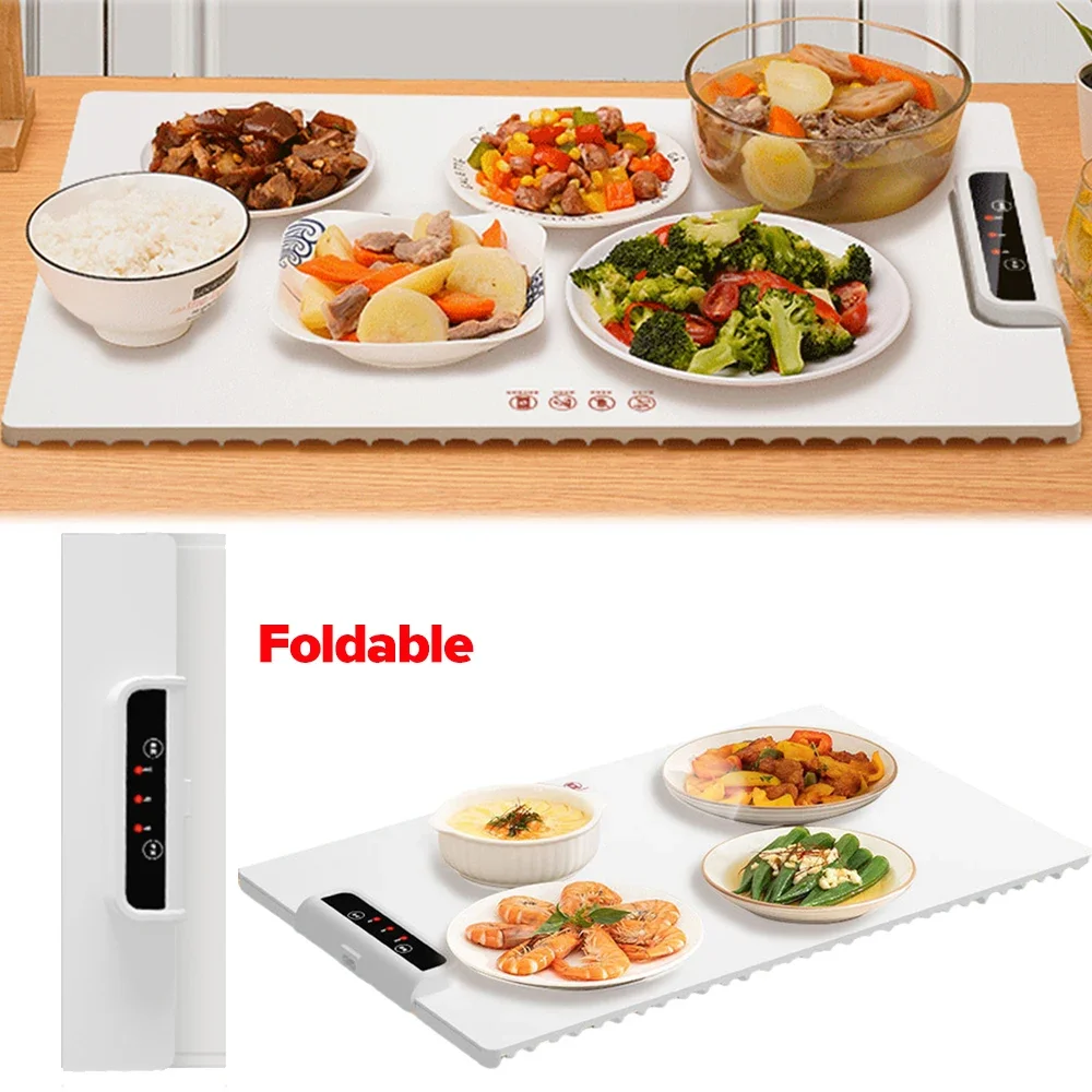Fast-Heating-Food-Electric-Warming-Tray-Silicone-Foldable-Food-Warmer ...