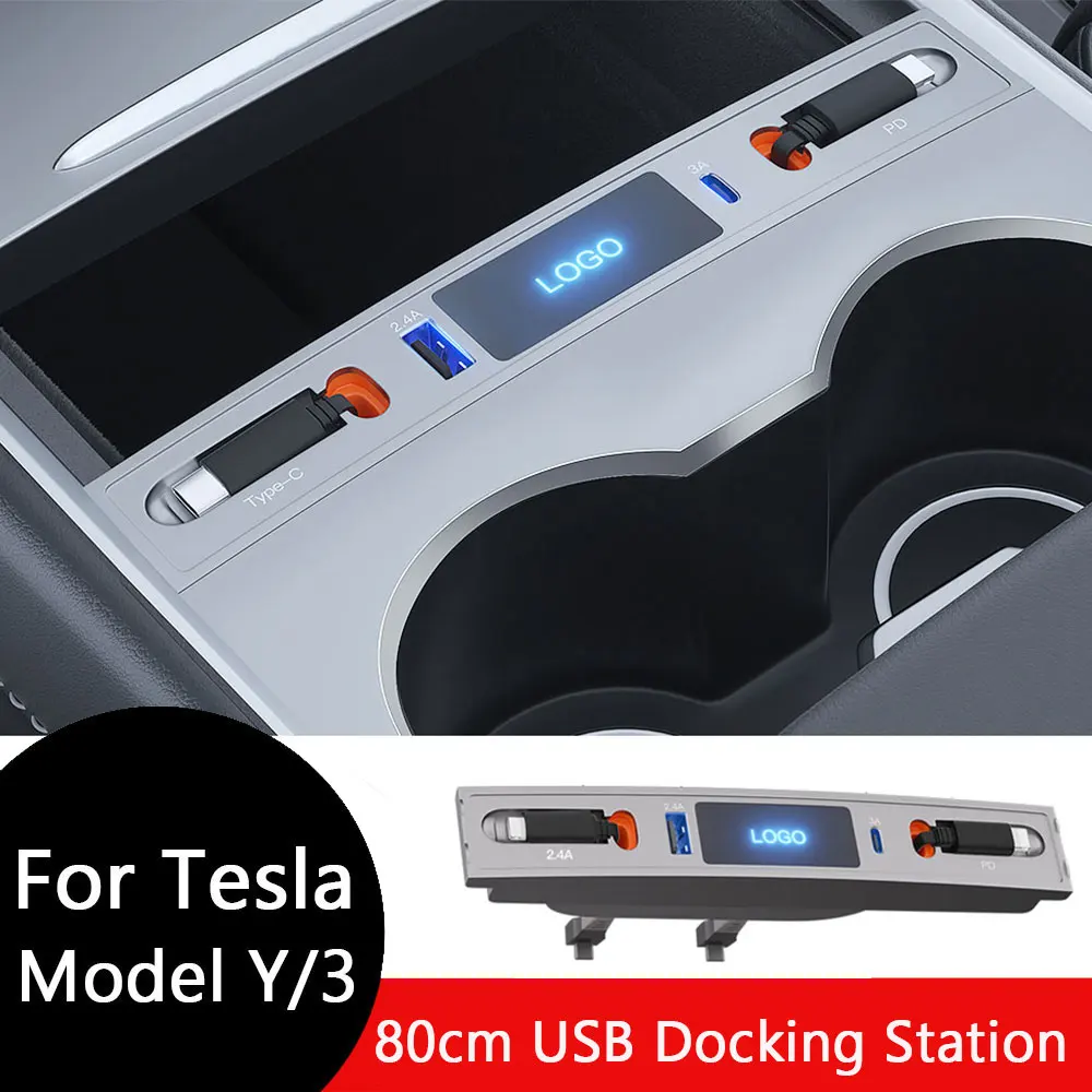 Retractable-Hub-Docking-Station-2021-2022-2023-For-Tesla-Model-3-Y-Car ...