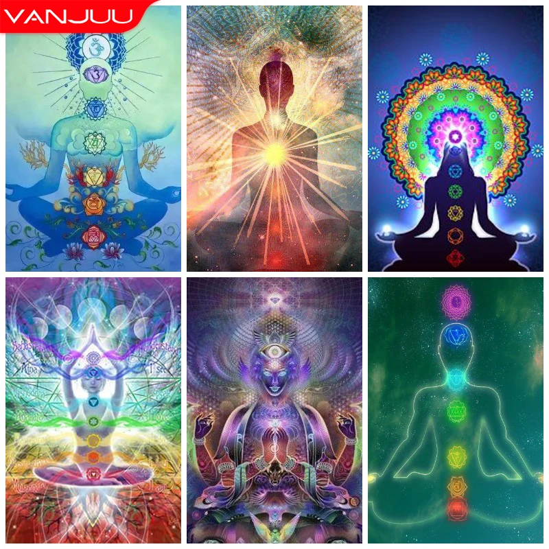 Hint-buda-meditasyon-7-akra-Yoga-spor-tam-matkap-5D-Diy-elmas-boyama ...