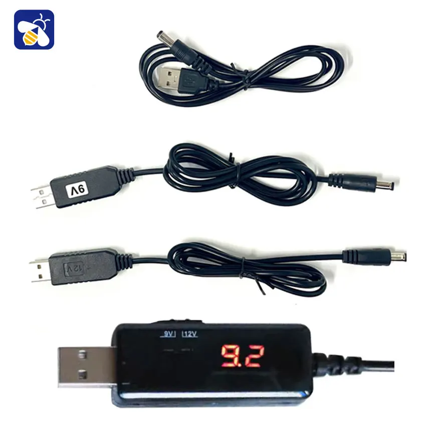 USB-DC5-5-3-5mm-Boost-Cable-DC5V-to-9V-12V-Router-Optical-Cat-Power ...