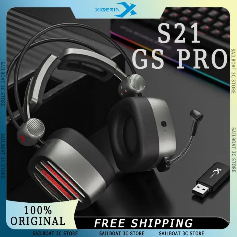 Xiberia S21GS PRO Wireless Headphones With Mic 3-Mode 2.4G Buletooth 5. ...