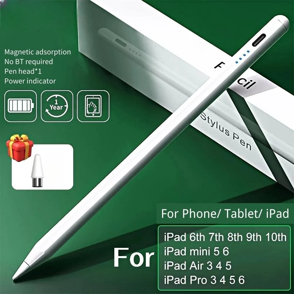 Universal-Stylus-Pen-Compatible-for-iOS-Android-iPad-For-iPad-Pencil-Touch-Stylus-with-Magnetic ...