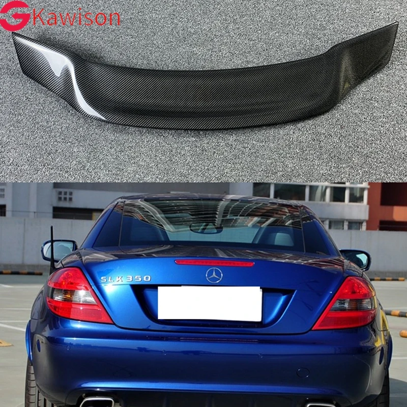 R171 R Style Carbon Fiber Rear Spoiler Wing for Benz SLK Class R171 ...