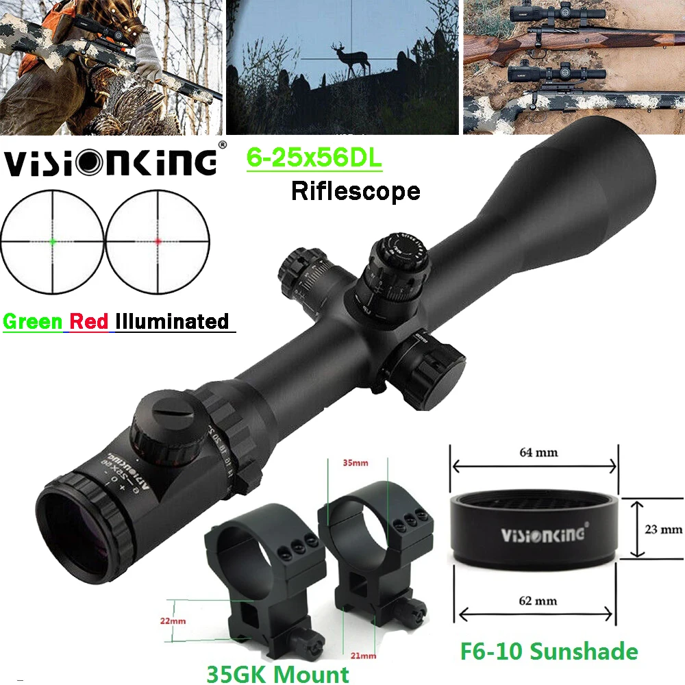 Visionking-6-25x56-Rifle-Scope-Side-Focus-Tactical-Hunting-Illuminated ...