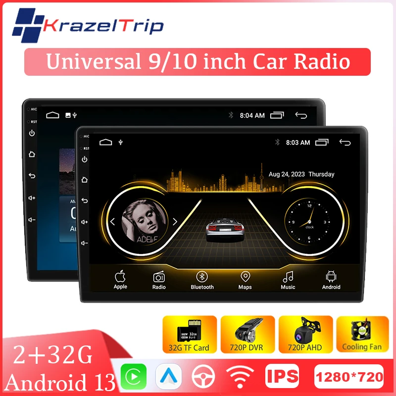 Universal-Car-Radio-Stereo-1280-720P-Android-13-Auto-Carplay-Audio-2 ...