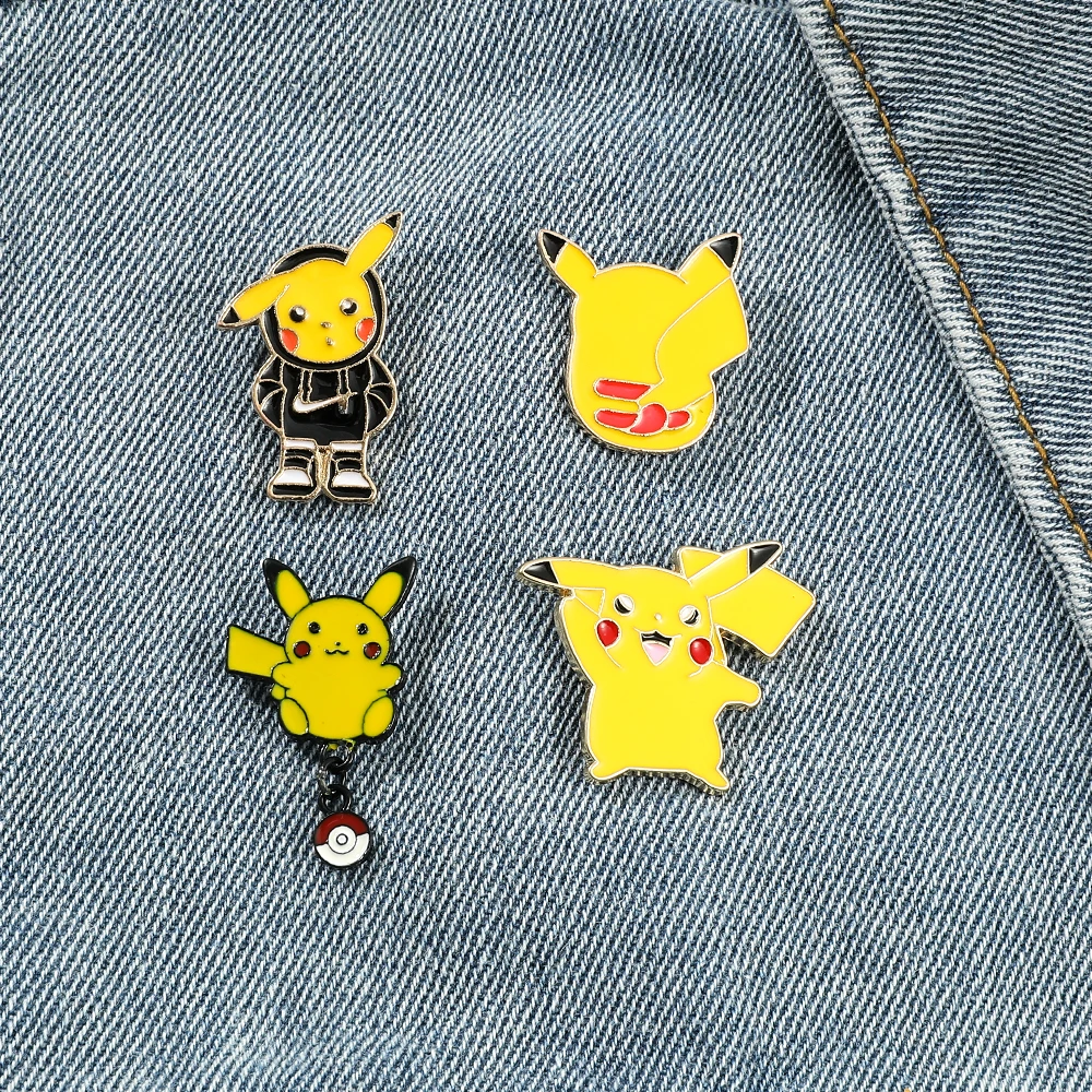 Pokemon-Pikachu-Kawaii-Lapel-Pins-for-Backpacks-Cute-Enamel-Badges-Brooches-for-Women-Men ...