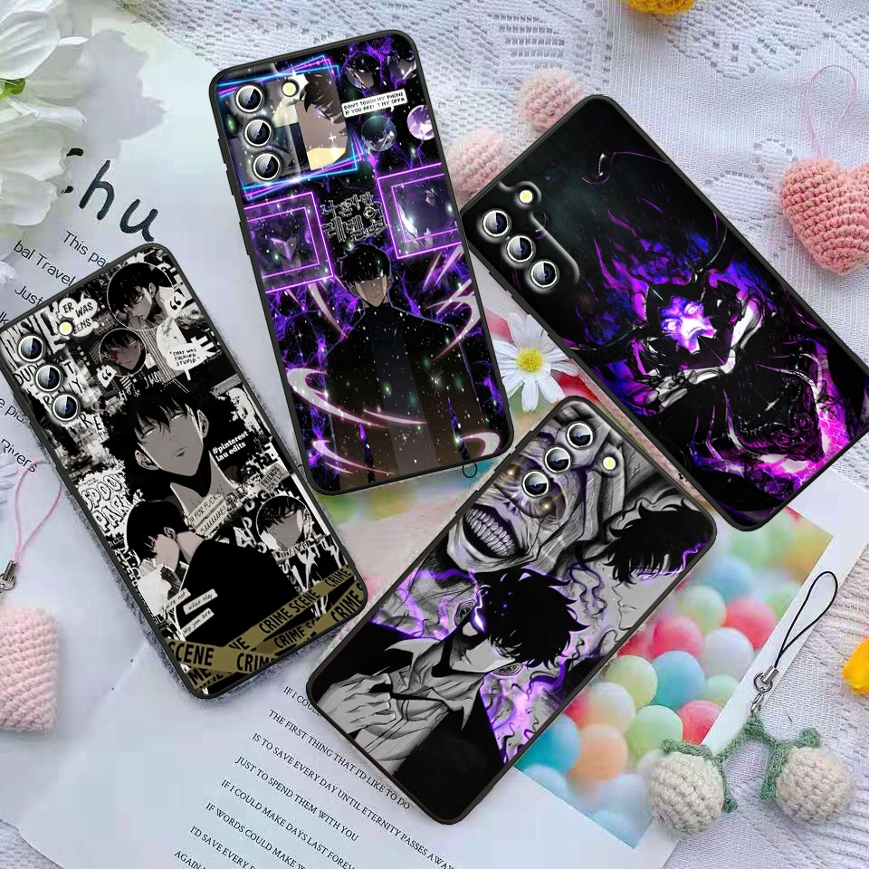 Anime-Solo-Leveling-Phone-Case-For-Samsung-S24-S23-S22-S21-S20-FE-S10 ...