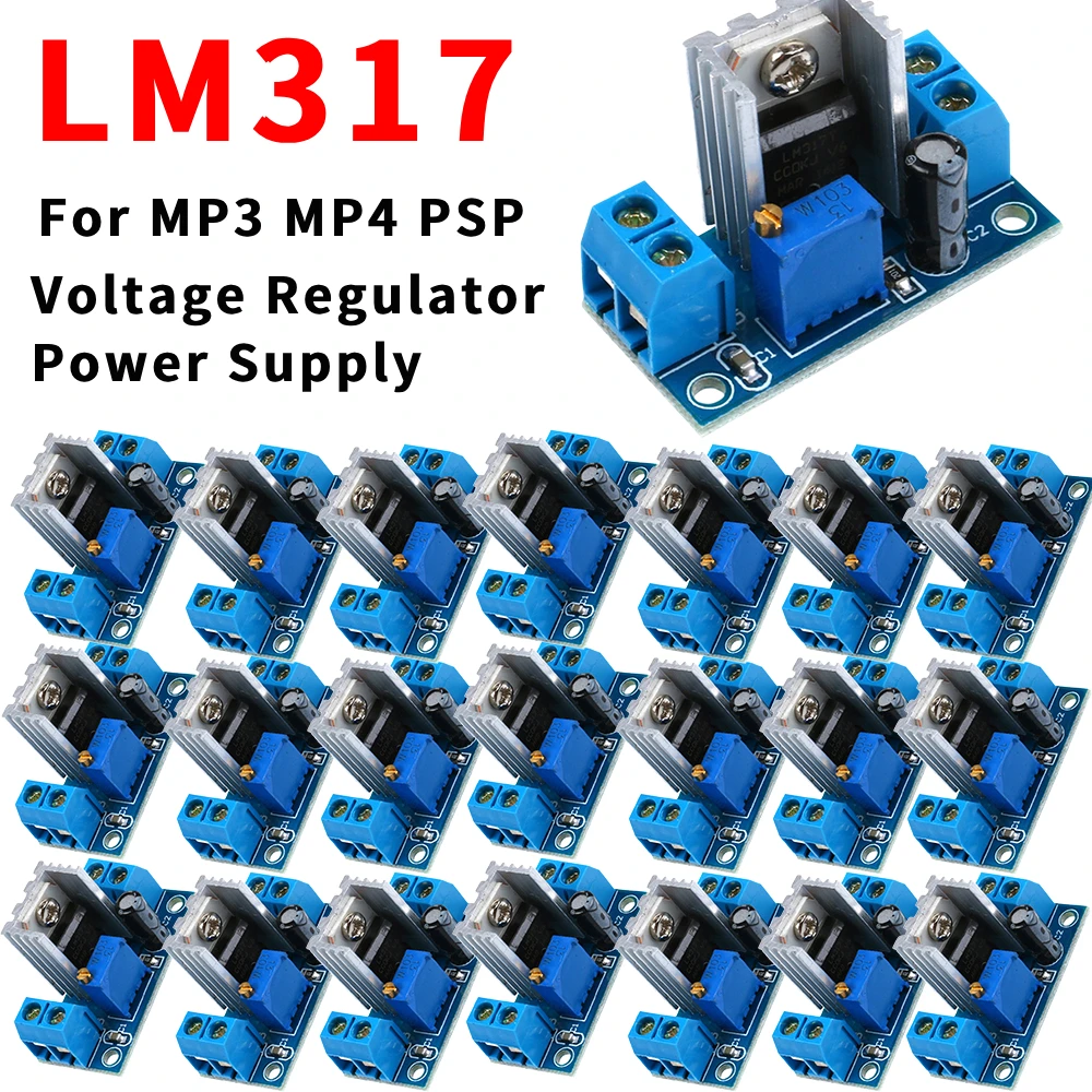 Regulador-de-voltaje-ajustable-fuente-de-alimentaci-n-reductor-Buck-convertidor-de-DC-DC-LM317 ...