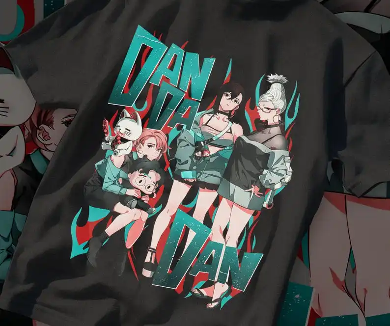 Dandadan Anime Unisex T-Shirt Unique Fan Art Apparel For Trendy Anime ...