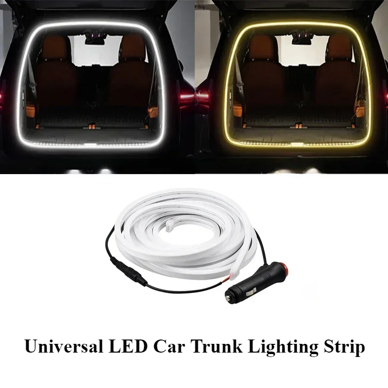 Universal LED Car Trunk Lighting Strip With Cigarette Lighter Induction ...