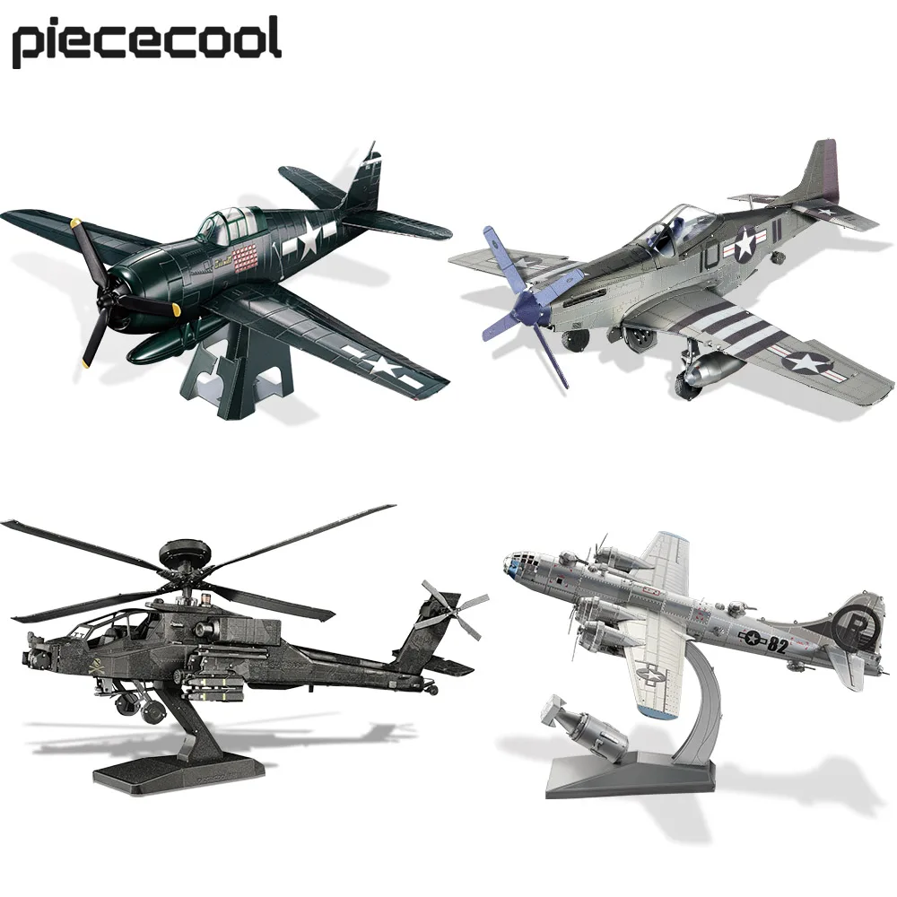 Piececool-Kits-de-construcci-n-de-modelos-de-helic-pteros-y-aviones ...