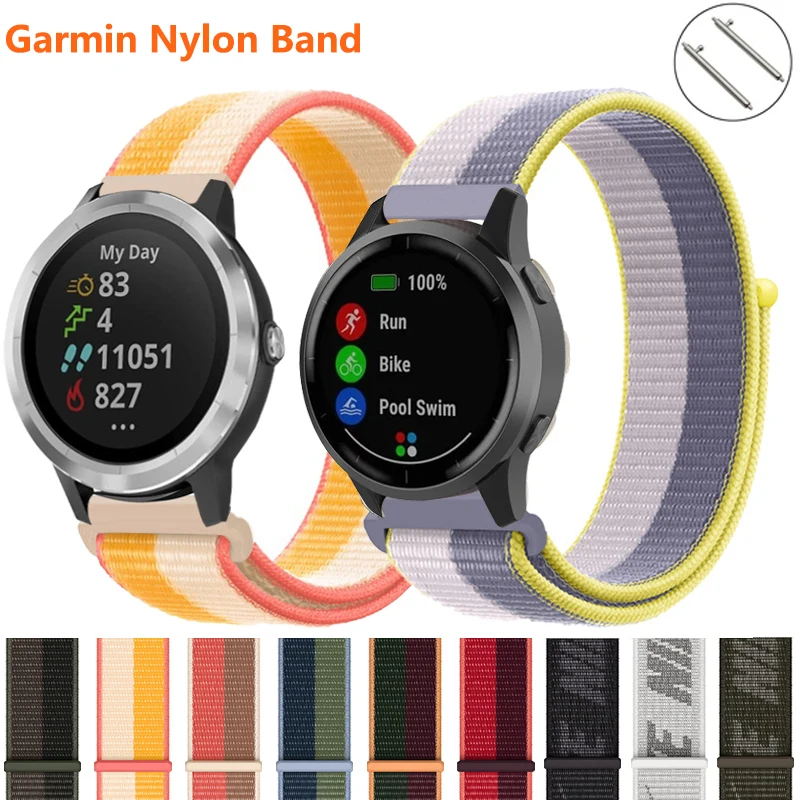 20mm-22mm-Nylon-band-f-r-Garmin-Vivo-active-3-Uhren-armband-Venu-2-2s ...