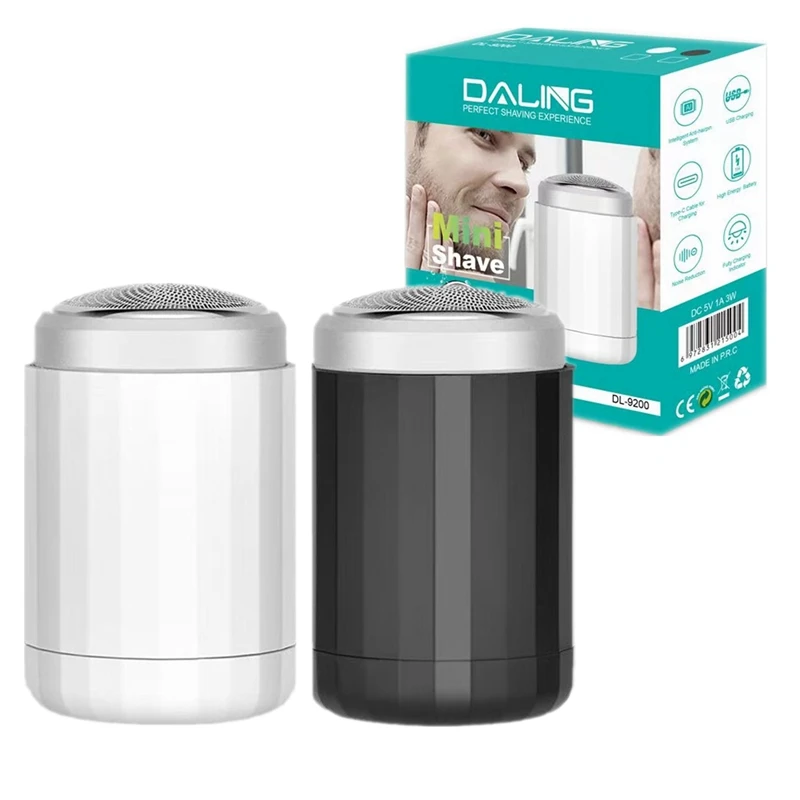 Mini-Waterproof-Powerful-Rotary-Electric-Shaver-For-Men-Rechargeable ...