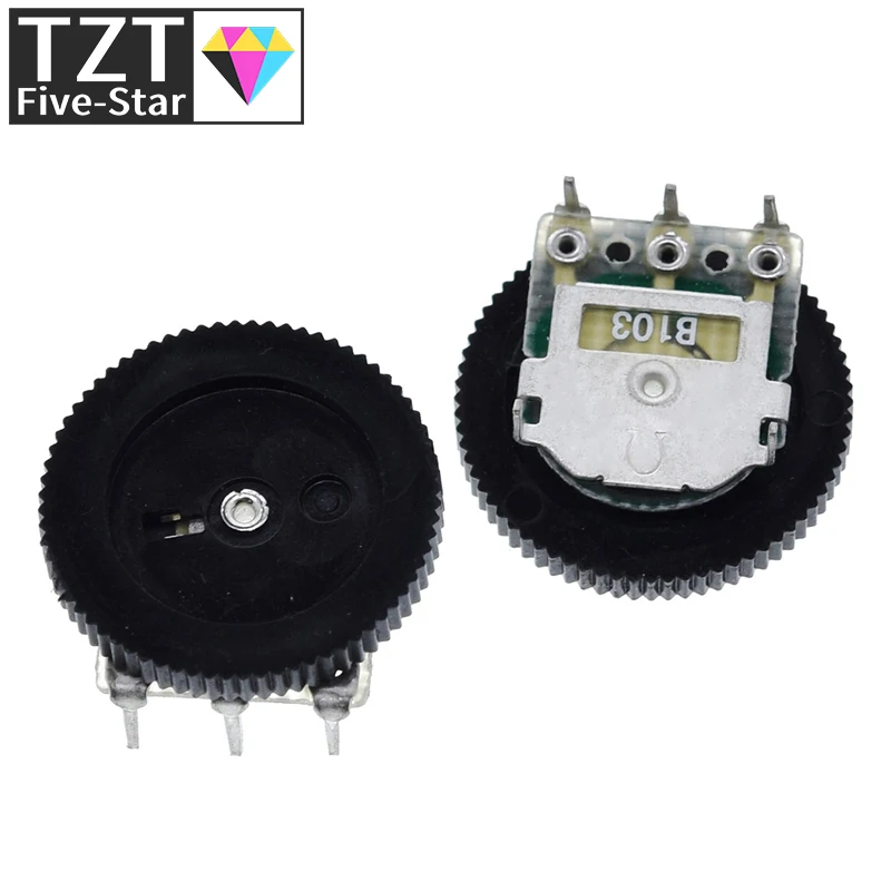 GREATZT 10/30PCS B103 16x2mm 10K Ohm Double Dial Taper Volume Wheel ...