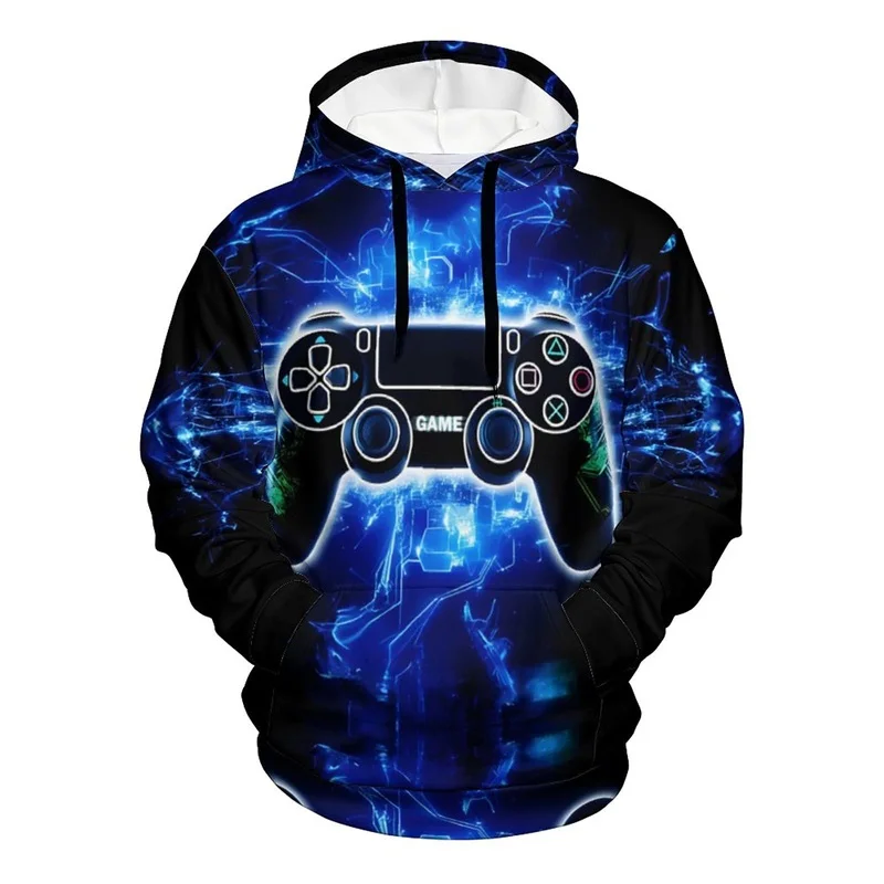 Men-Classic-Hooded-Sweatshirt-Full-Print-Play-Game-Graphic-Casual ...
