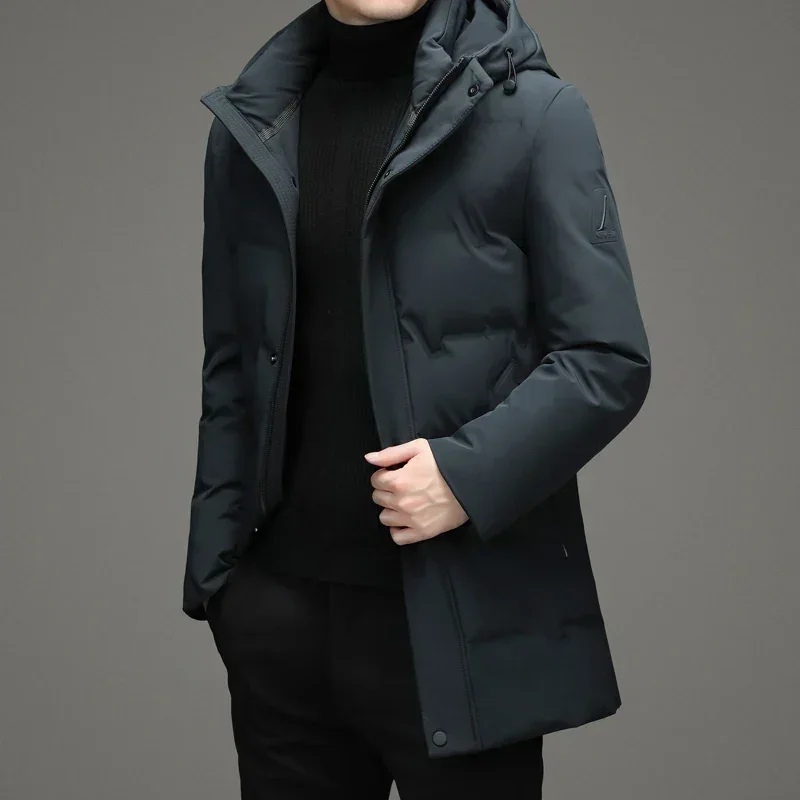 Mid-length-down-jacket-men-s-2024-new-winter-thickened-solid-color ...
