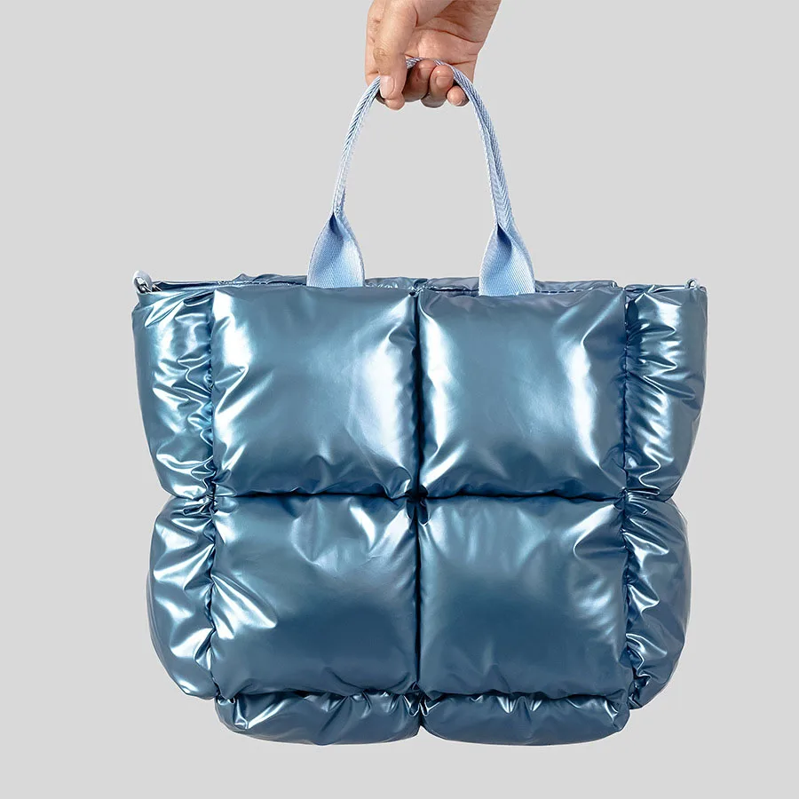 fashion-soft-puffer-tote-bag-designer-padded-women-handbags-wide-strap ...