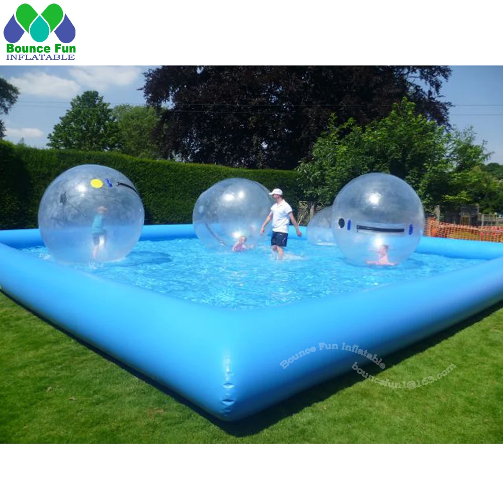 Portable Square Shape Inflatable Swimming Pool For Sale,Water Zorb ...