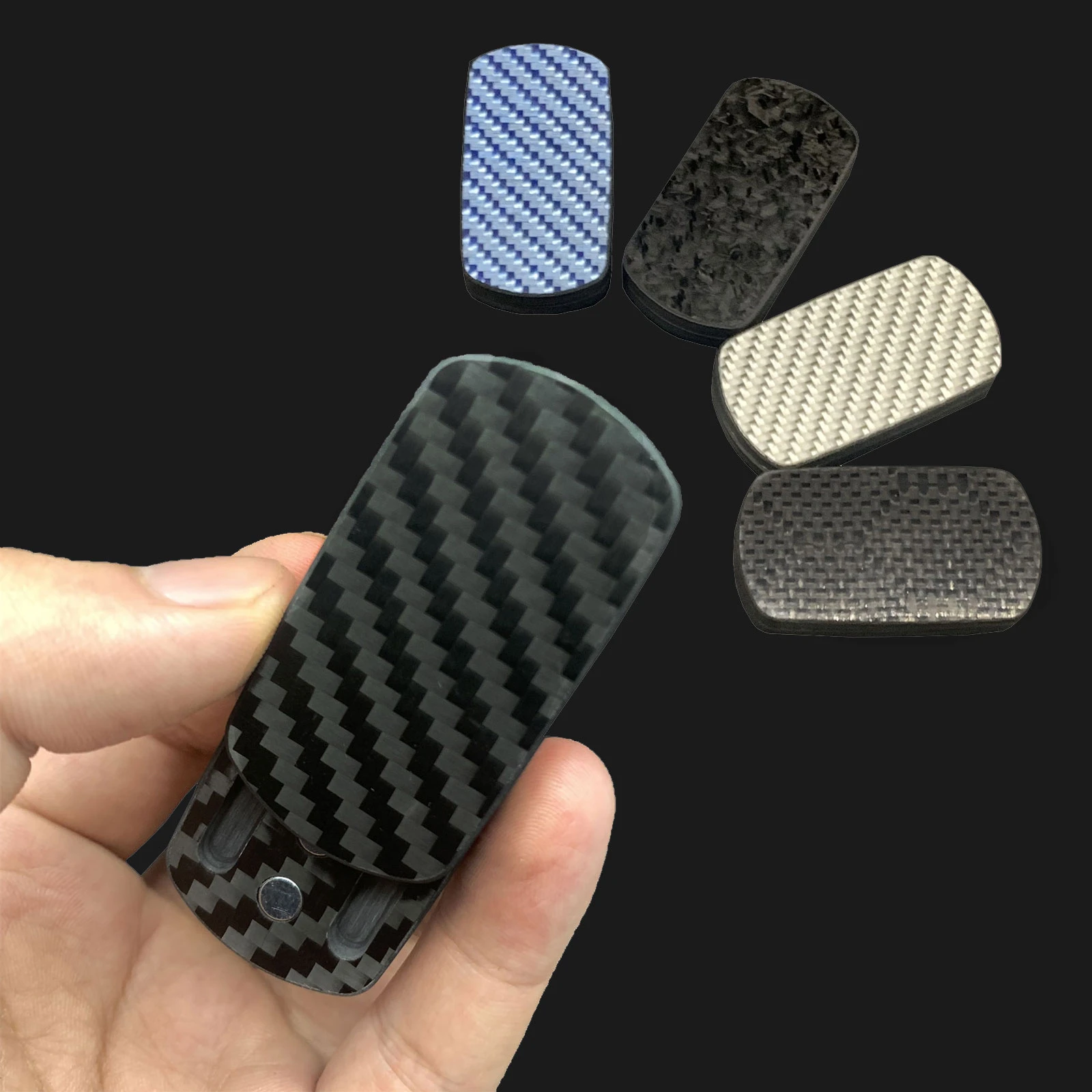Carbon Fiber Magnetic Push Slider EDC Adult Fidget Toys Anti Stress ...