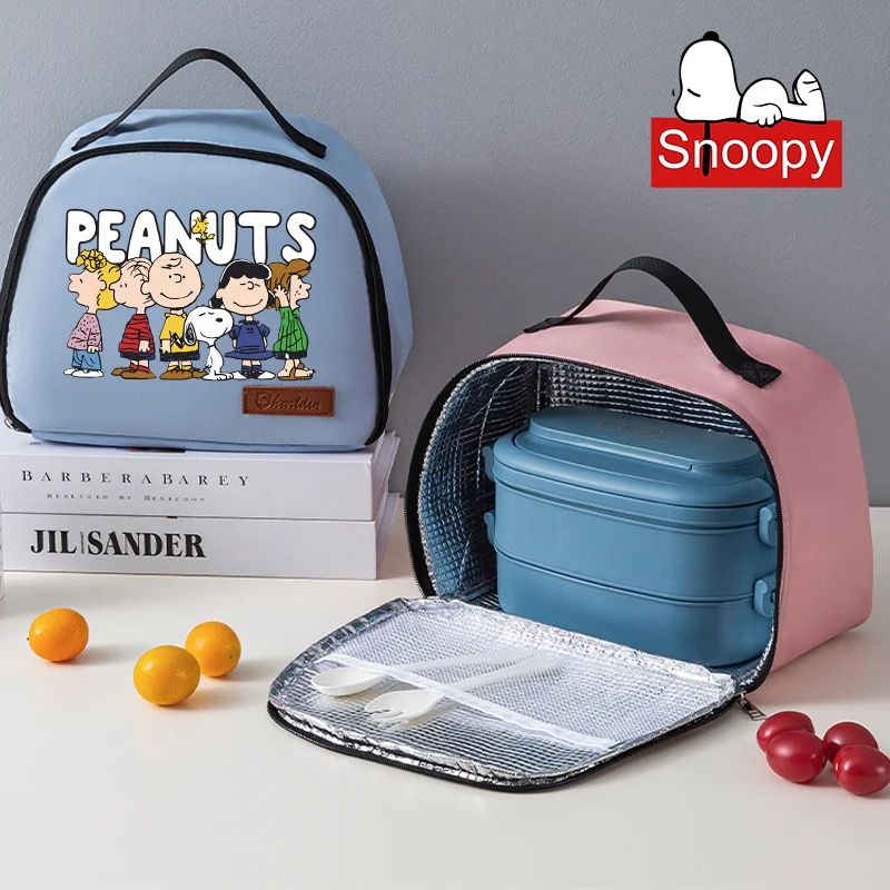 Snoopy Portable Lunch Drink Carrier Insulated Bag Fresh Cooler Pouch ...