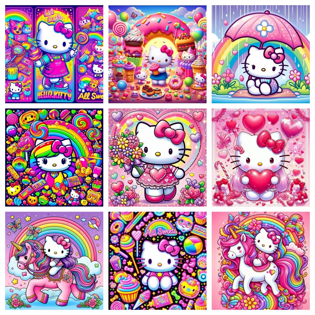 Hello-Kitty-5D-DIY-Diamond-Painting-Sanrio-Cute-Cartoon-2024-New ...