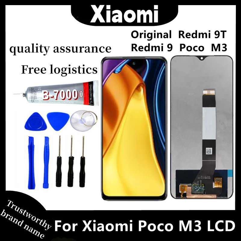 100% New Original 6.53" Display For Xiaomi Poco M3 Lcd Display Touch ...