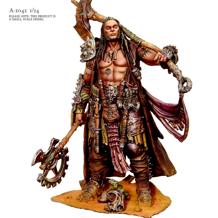 75mm 1/24 Resin Soldier Model Kits Figure Colorless And Self-assembled ...