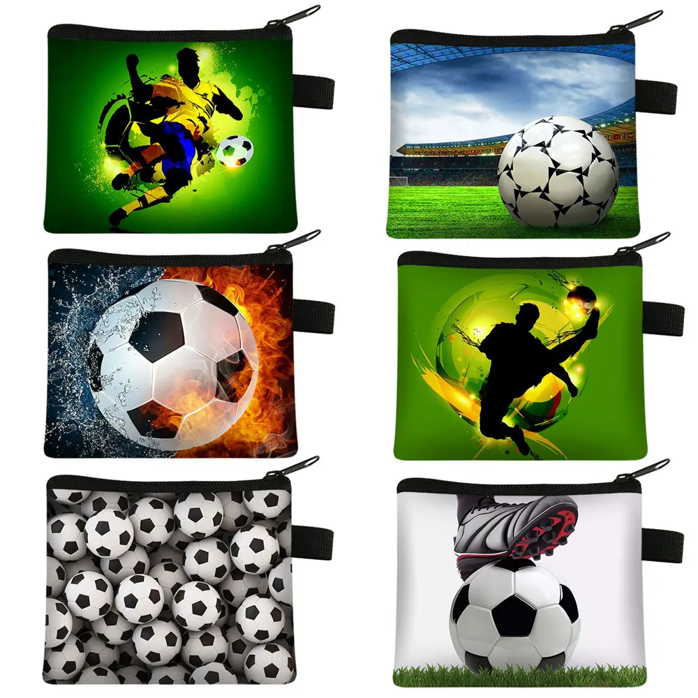 Footbally-Soccerly-Print-Coin-Purses-Women-Men-Wallet-Boys-Girls-Change ...