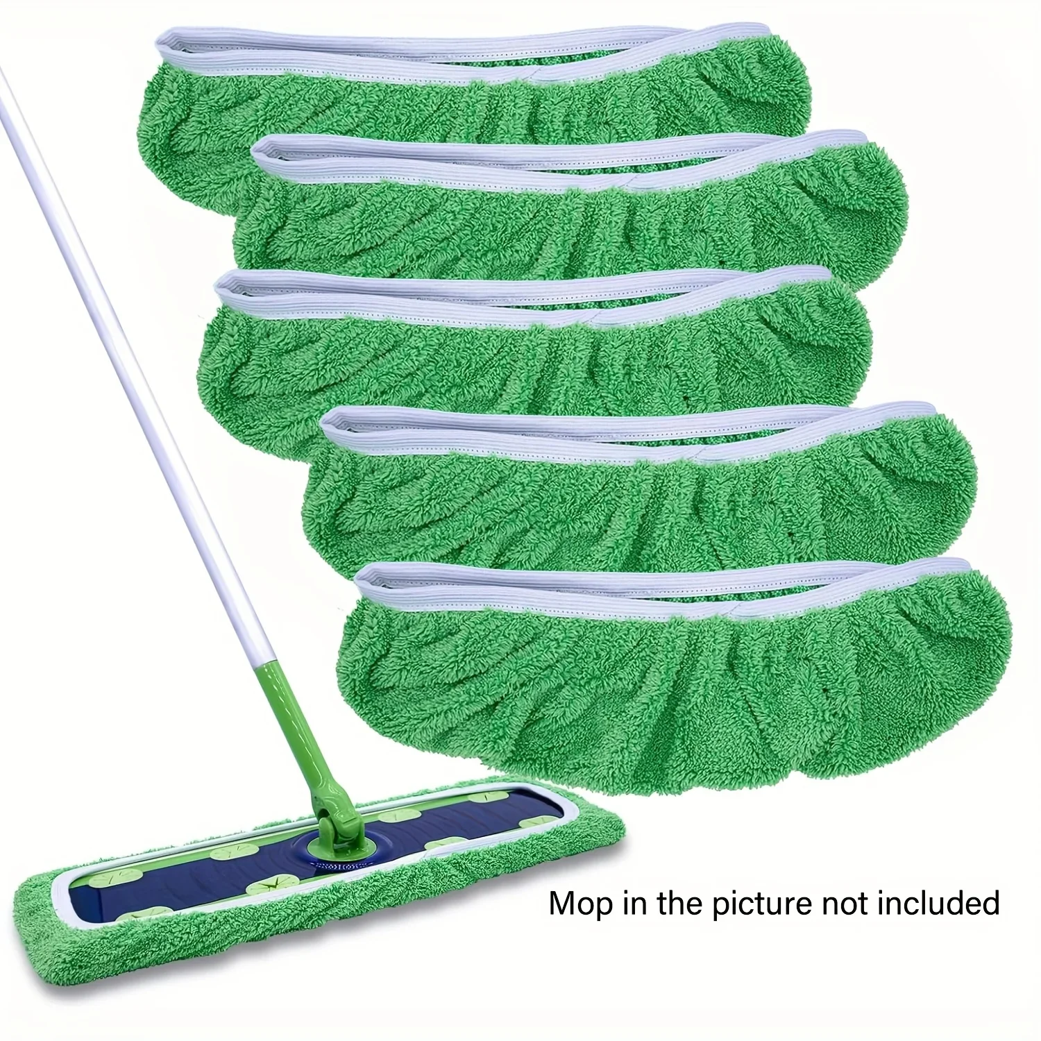 3/5pcs Set Reusable Microfiber Mop Pads | Suitable for Mop, Dry and Wet ...