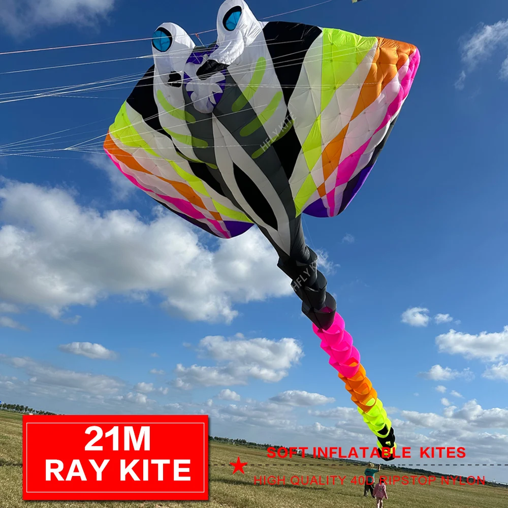 NEW ARRIVAL 21M RAY KITE SOFT INFLATABLE 40d RIPSTOP NYLON - AliExpress 26