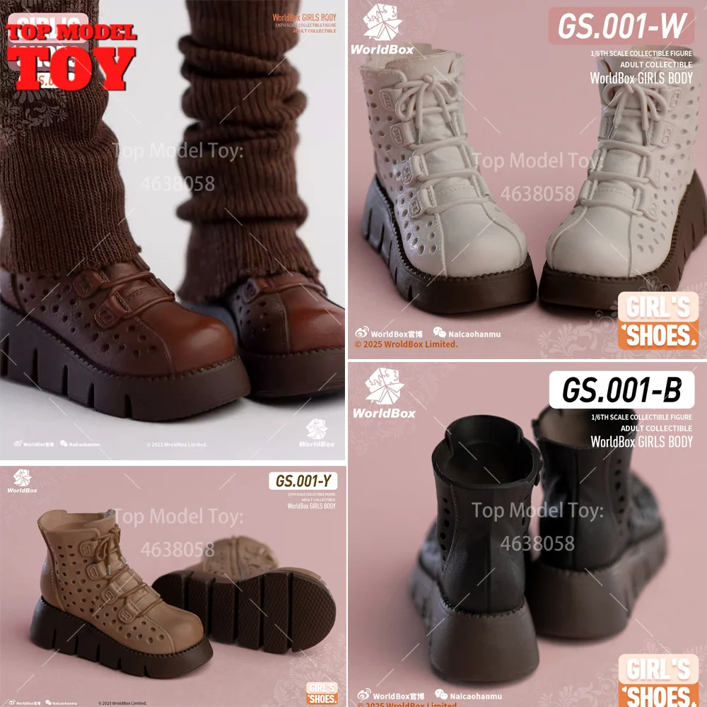 Worldbox GS001 GS002 1/6 Scale Medium Waisted Boots Sneakers Solid ...