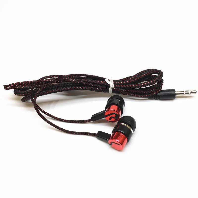 1-PCS-Braided-Wired-Earphones-Subwoofer-In-ear-Earphones-Headset-for ...