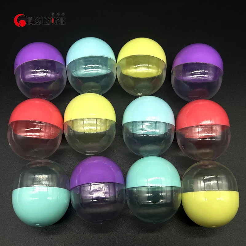 20pcs 47x56mm 1.85*2.2inch Plastic Pp+ps Empty Toy Capsules Surprise ...