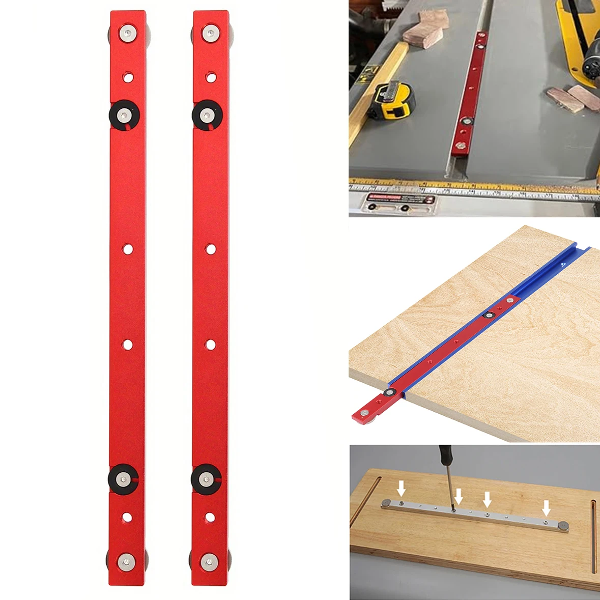 2Pcs For Carpenter Table Saw/30 model T Slot Track Miter Bar Slider ...