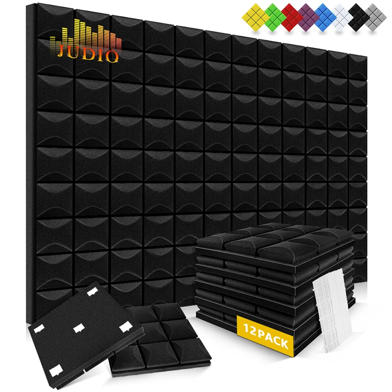 Soundproof-Wall-Panels-12-Pack-Studio-Acoustic-Panel-Fire-Resistant ...