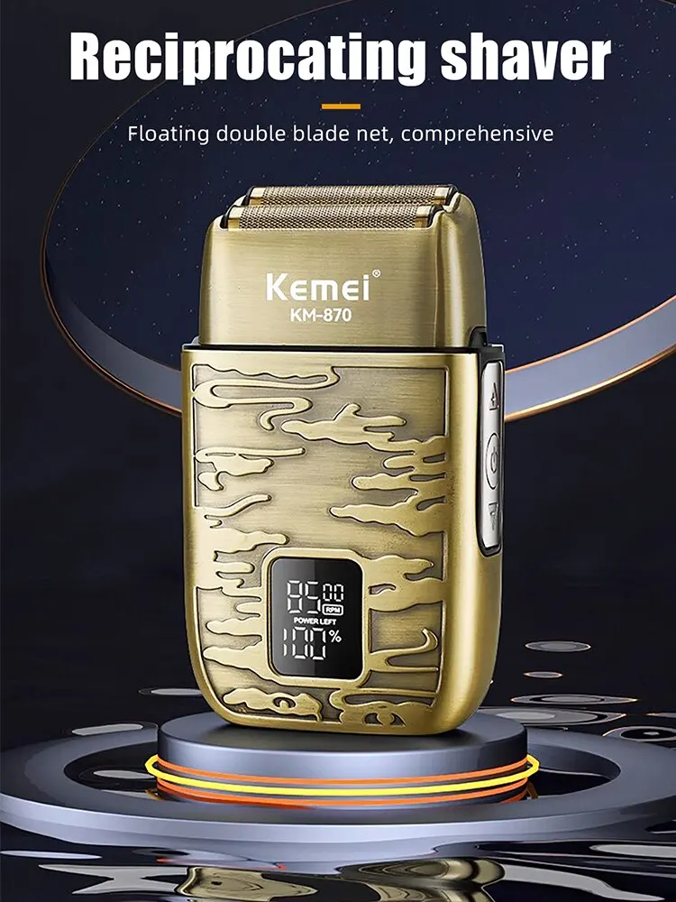 KEMEI-Shavers-for-Men-3-Speeds-Electric-Razor-for-Men-Close-Shave-Head ...