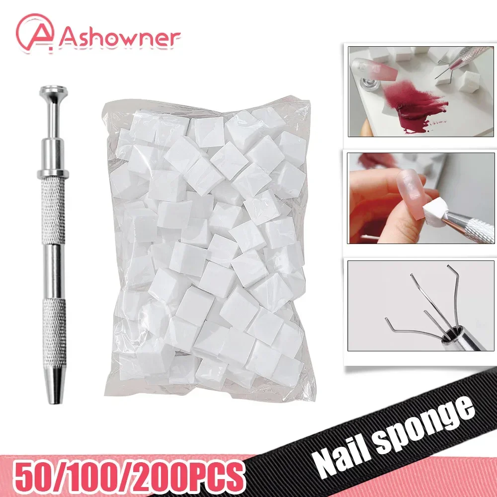 Ashower-Nail-Art-Sponge-Soft-Sponges-Gradient-Nail-Art-Stamper-Tools ...