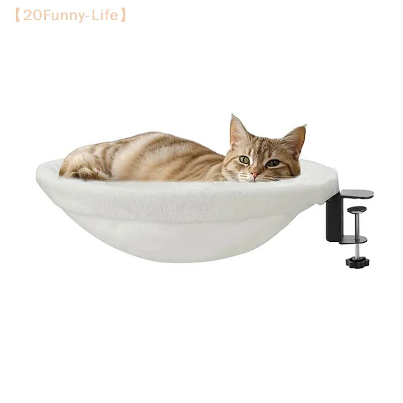 Cat Desk Bed Desk Cat Perch Comfortable Soft Round Desktop Cat Bed ...