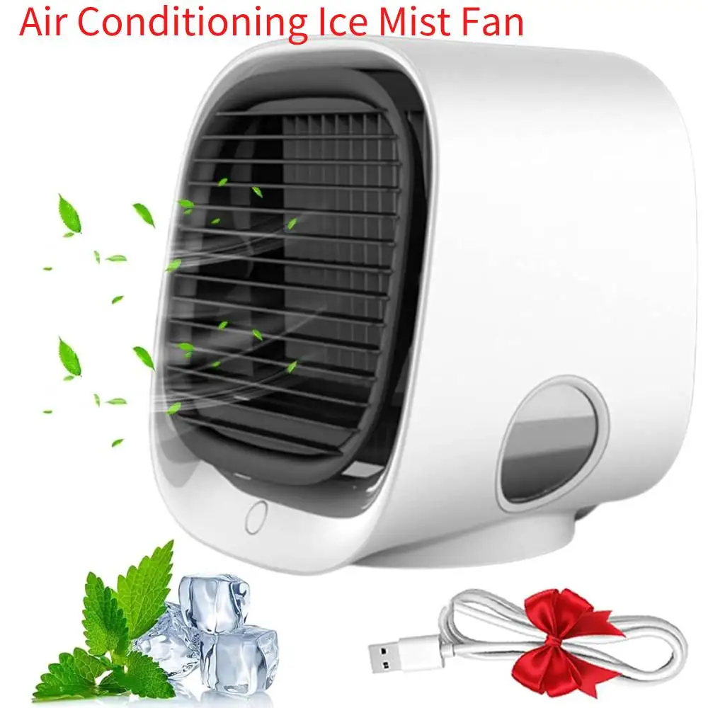 Summer Cooling Desk Fan 3 In 1 Portable Desktop Humidifier USB Mini Air ...