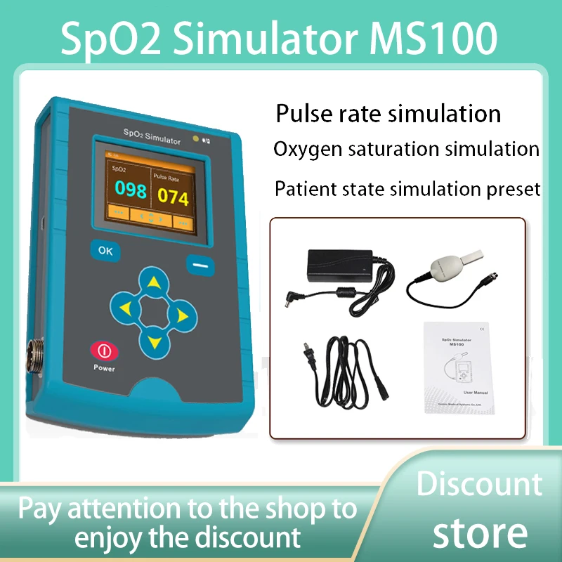 CONTEC MS100 SpO2 simulador, oxímetro de pulso precisión, simulación de ...
