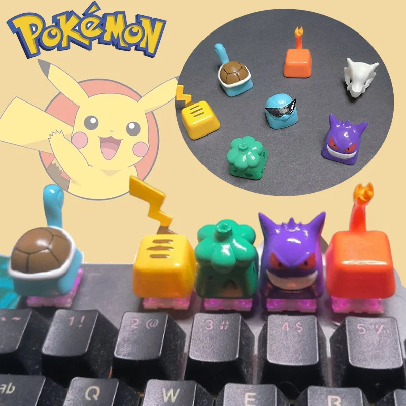 Pokemon Keycaps Mechanical Keyboard | Mechanical Pokemon Keyboard Caps ...