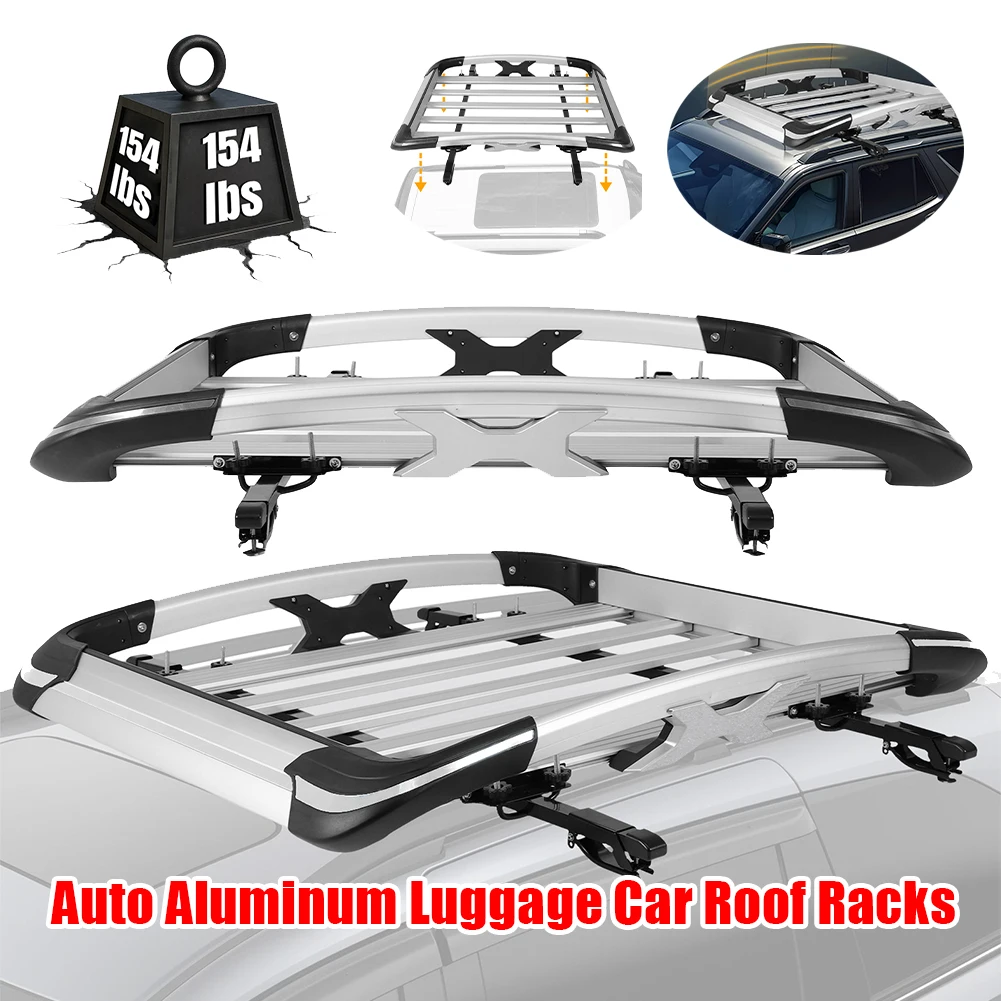 Aluminum Alloy Roof Rack Car Exterior with Cross Bars Universal Car ...
