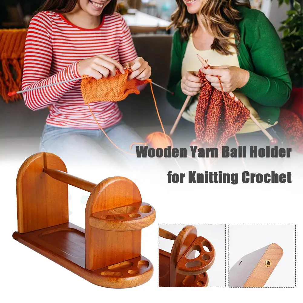 Wooden-Wool-Spool-Rack-Knitting-Auxiliary-Tool-Wool-Rack-Storage-Fixed ...