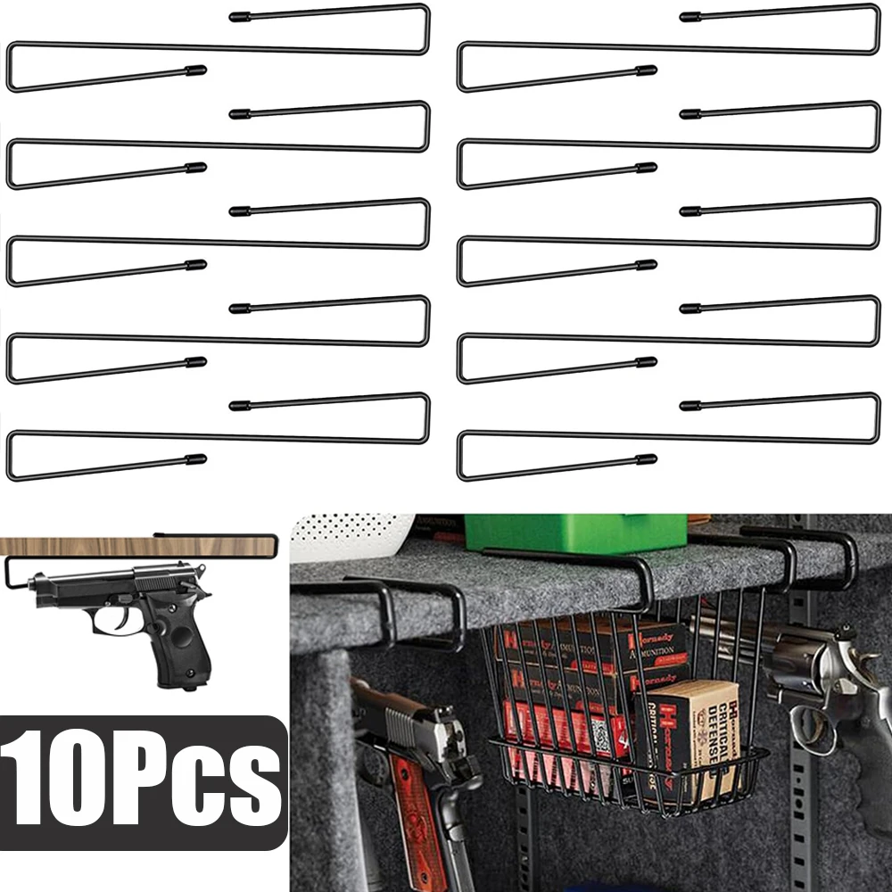 10Pcs Handgun Hangers Pistol Rack for Gun Safe Organizer Airsoft Pistol ...