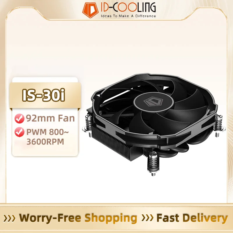 ID-COOLING-IS-30i-4-Heat-Pipes-CPU-Processor-Air-Cooler-4Pin-PWM ...